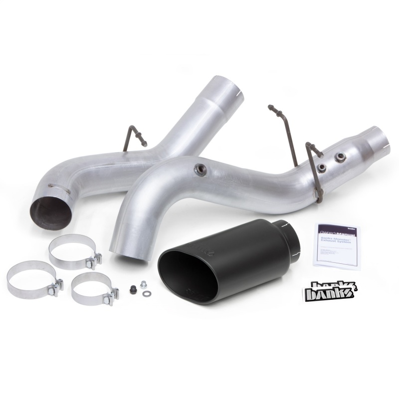 Monster Exhaust System, 5-inch Single Exit, Black SideKick Tip | eBay