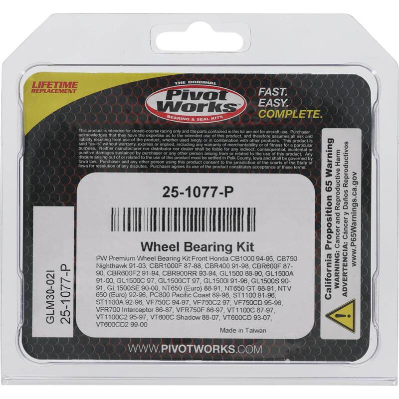 PIV Wheel Bearing Kit > Wheel Accessories